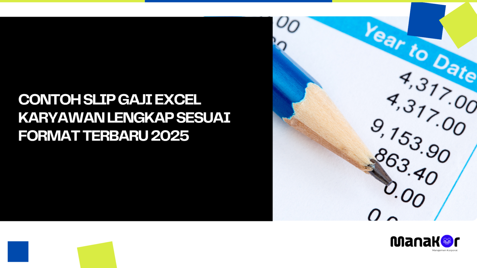 Contoh Slip Gaji Excel Karyawan Lengkap Sesuai Format Terbaru 2025 ...
